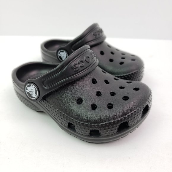 CROCS | Shoes | Crocs Classic Baby Unisex Size 5 Black Roomy Fit ...